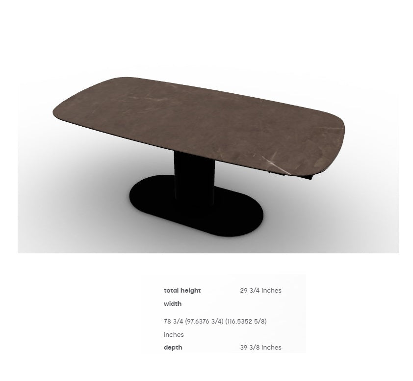 Cameo Dining Table extendable both ends - Floor Model – StudioYdesign